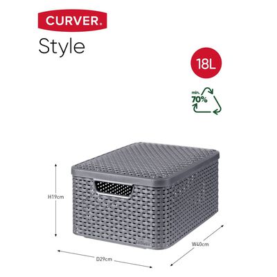 Curver Storage Boxes Large Curver 22L Storage Boxes, £5 At Homebase