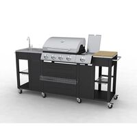 vidaXL Outdoor Kitchen Barbecue Montana 4 Burners | vidaXL.co.uk