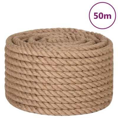 vidaXL Jute Rope 50 m Long 24 mm Thick | vidaXL.co.uk