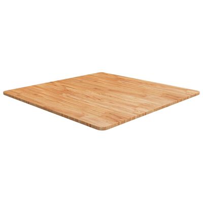 vidaXL Square Table Top Light Brown 80x80x1.5cm Treated Solid Wood Oak ...