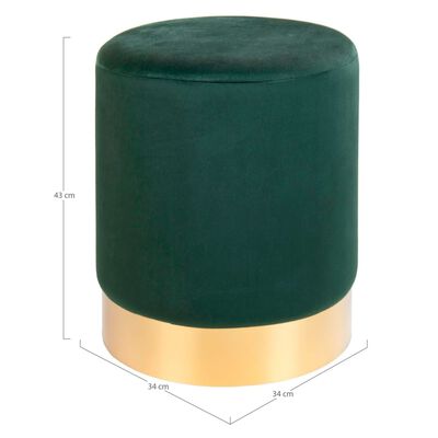 House Nordic Pouf Myla Green | vidaXL.co.uk