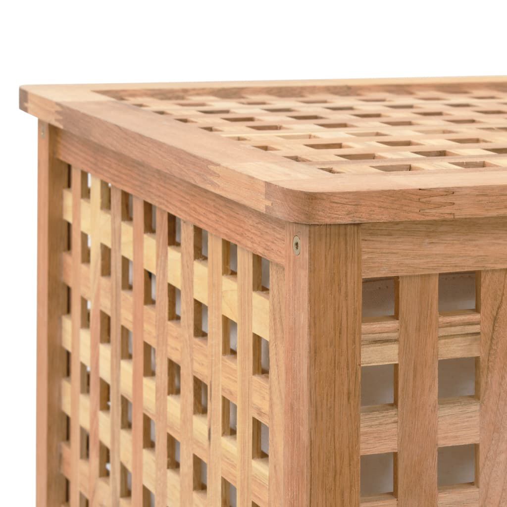 vidaXL Laundry Bin 87.5x46x67 cm Solid Walnut Wood | vidaXL.co.uk