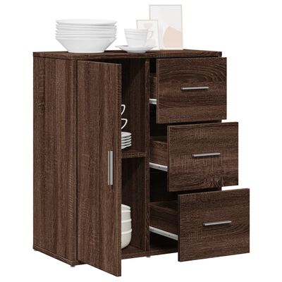 vidaXL Sideboard Brown Oak 60x31x70 cm Engineered Wood | vidaXL.co.uk