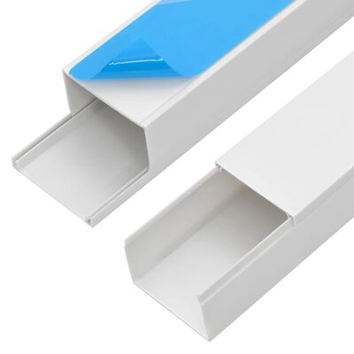 vidaXL Cable Trunking Self-Adhesive 50x25 mm 10 m PVC | vidaXL.co.uk