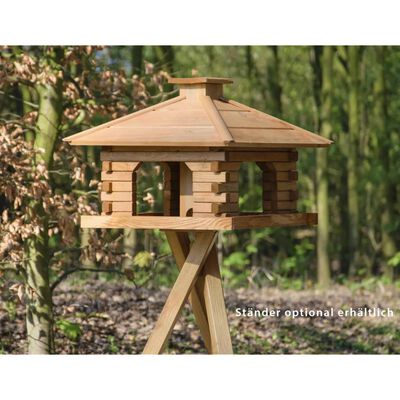 dobar Square Bird House with Wooden Roof Brown | vidaXL.co.uk