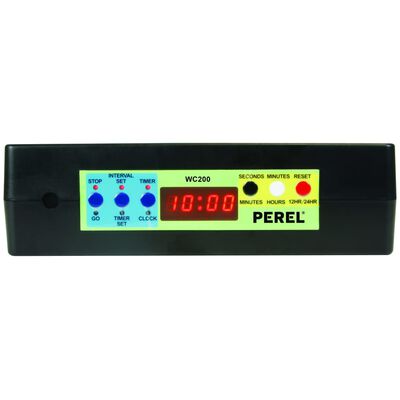Perel Clock with Timer Black | vidaXL.co.uk