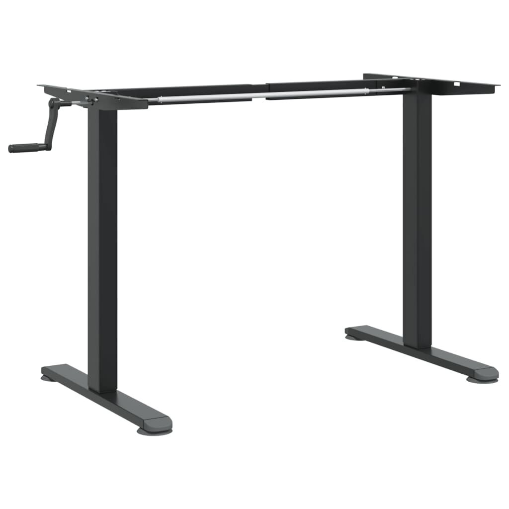 vidaXL Standing Desk Frame Black 94 135 x60x 70 114 cm Steel vidaXL