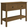 vidaXL Console Table 100x35x75 cm Solid Wood Pine | vidaXL.co.uk