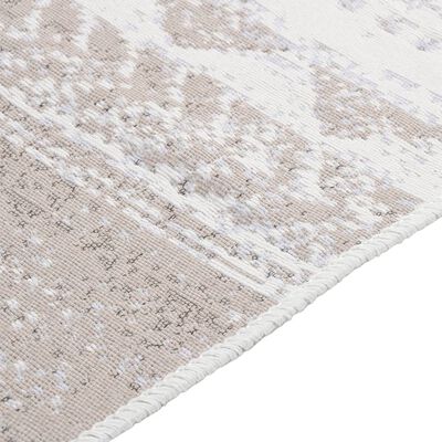 vidaXL Rug Beige 120x180 cm Cotton