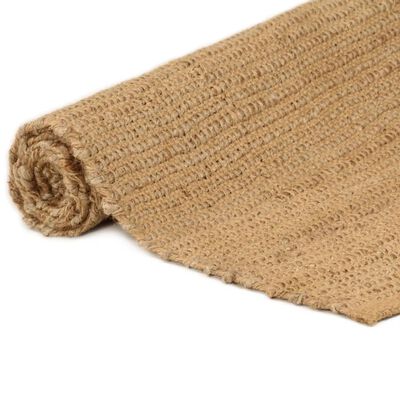 vidaXL Rug Rectangular Natural 80x160 cm Jute | vidaXL.co.uk