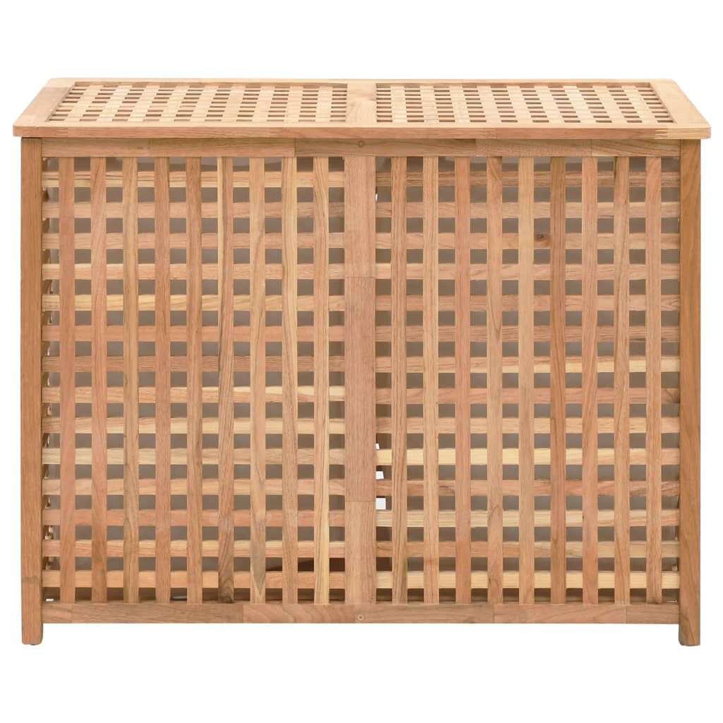 vidaXL Laundry Bin 87.5x46x67 cm Solid Walnut Wood | vidaXL.co.uk