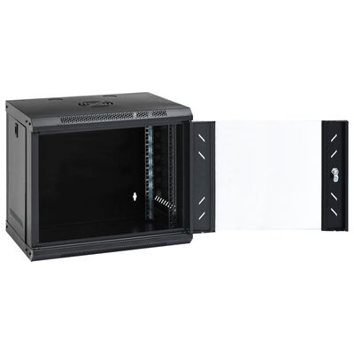 vidaXL 9U Wall Mounted Network Cabinet 19" IP20 53x40x45 cm | vidaXL.co.uk