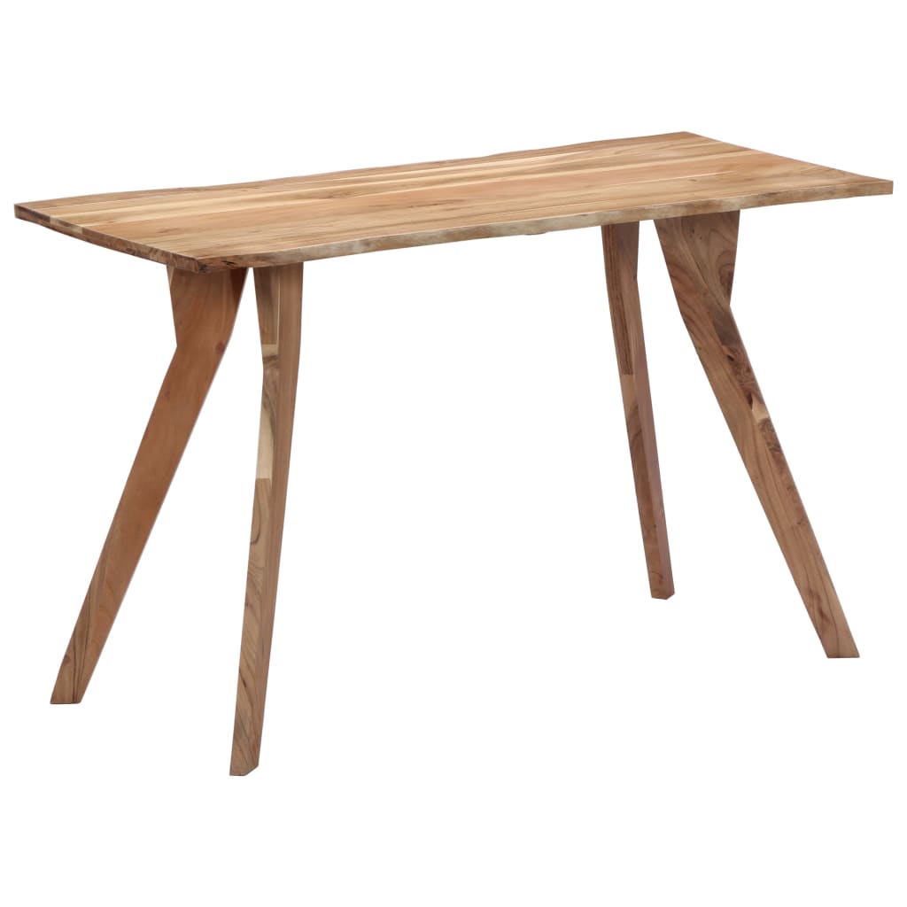 vidaXL Dining Table 120x58x76 cm Solid Acacia Wood | vidaXL.co.uk