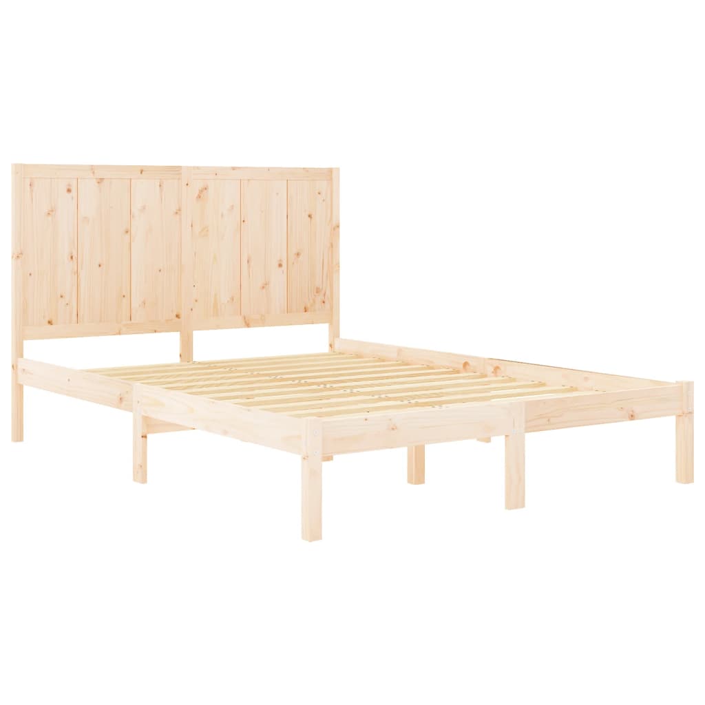 vidaXL Bed Frame Solid Wood Pine 160x200 cm | vidaXL.co.uk