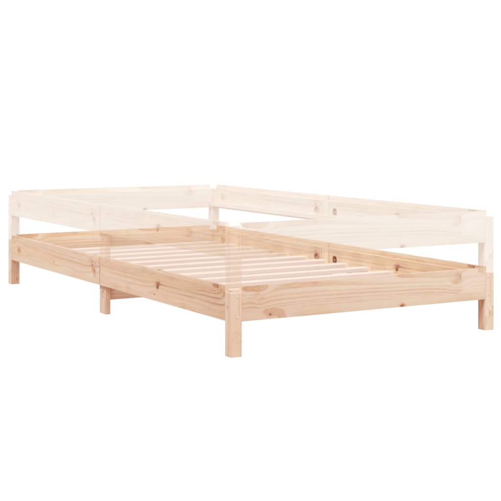 vidaXL Stack Bed 90x200 cm Solid Wood Pine | vidaXL.co.uk