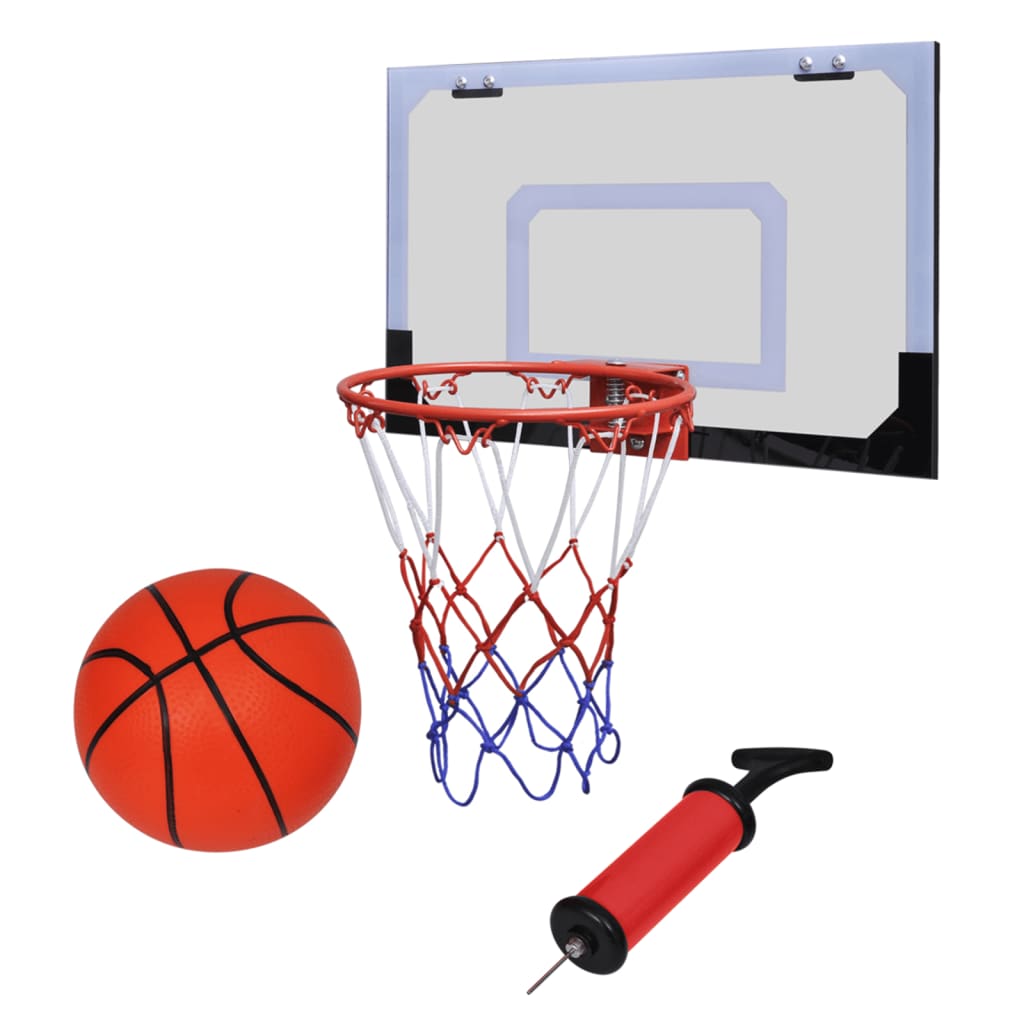 Indoor Mini Basketball Hoop Set with Ball and Pump | vidaXL.co.uk