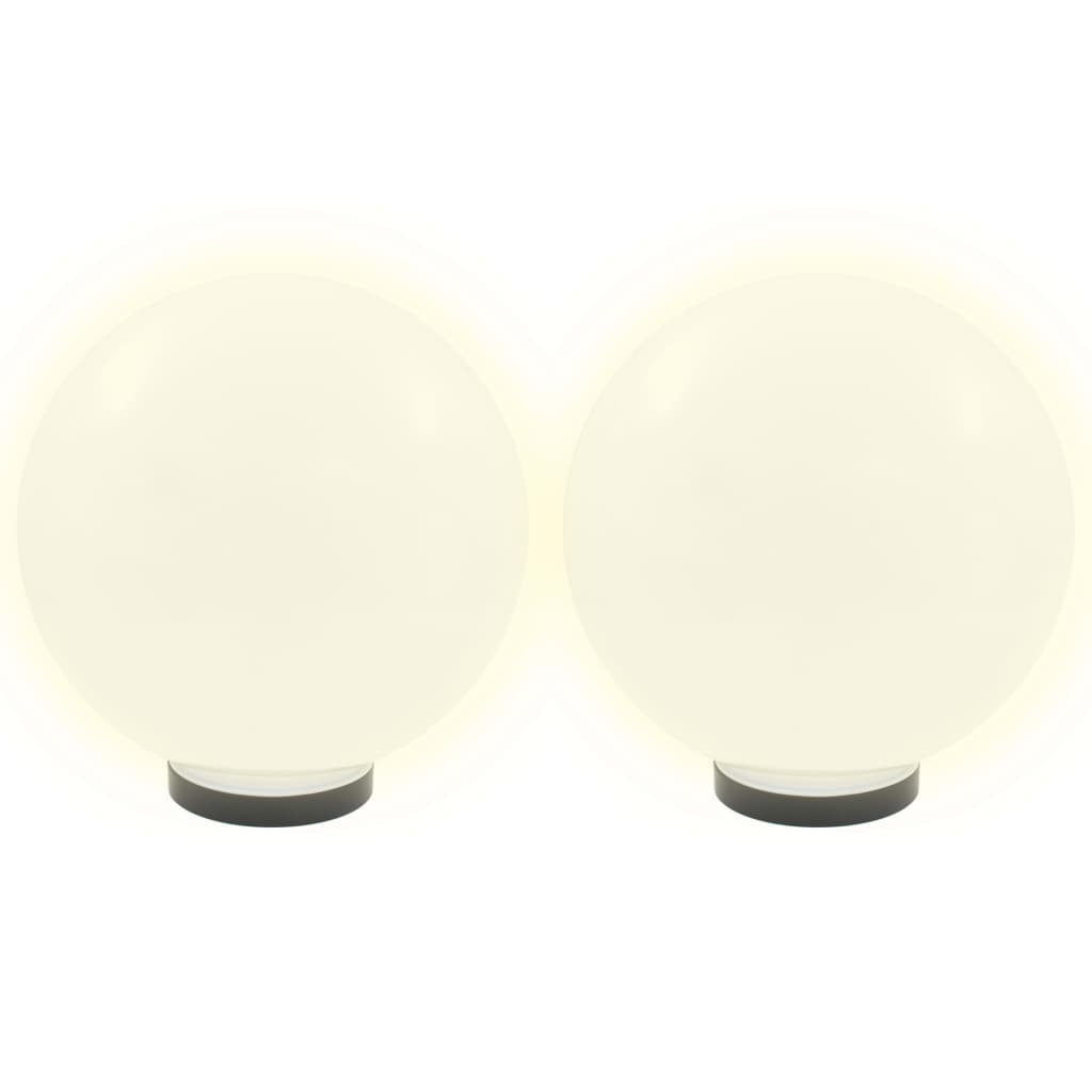 vidaXL LED Bowl Lamps 4 pcs Spherical 30 cm PMMA | vidaXL.co.uk