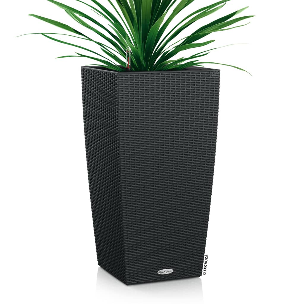 LECHUZA Planter CUBICO Cottage 40 ALL-IN-ONE Granite | vidaXL.co.uk