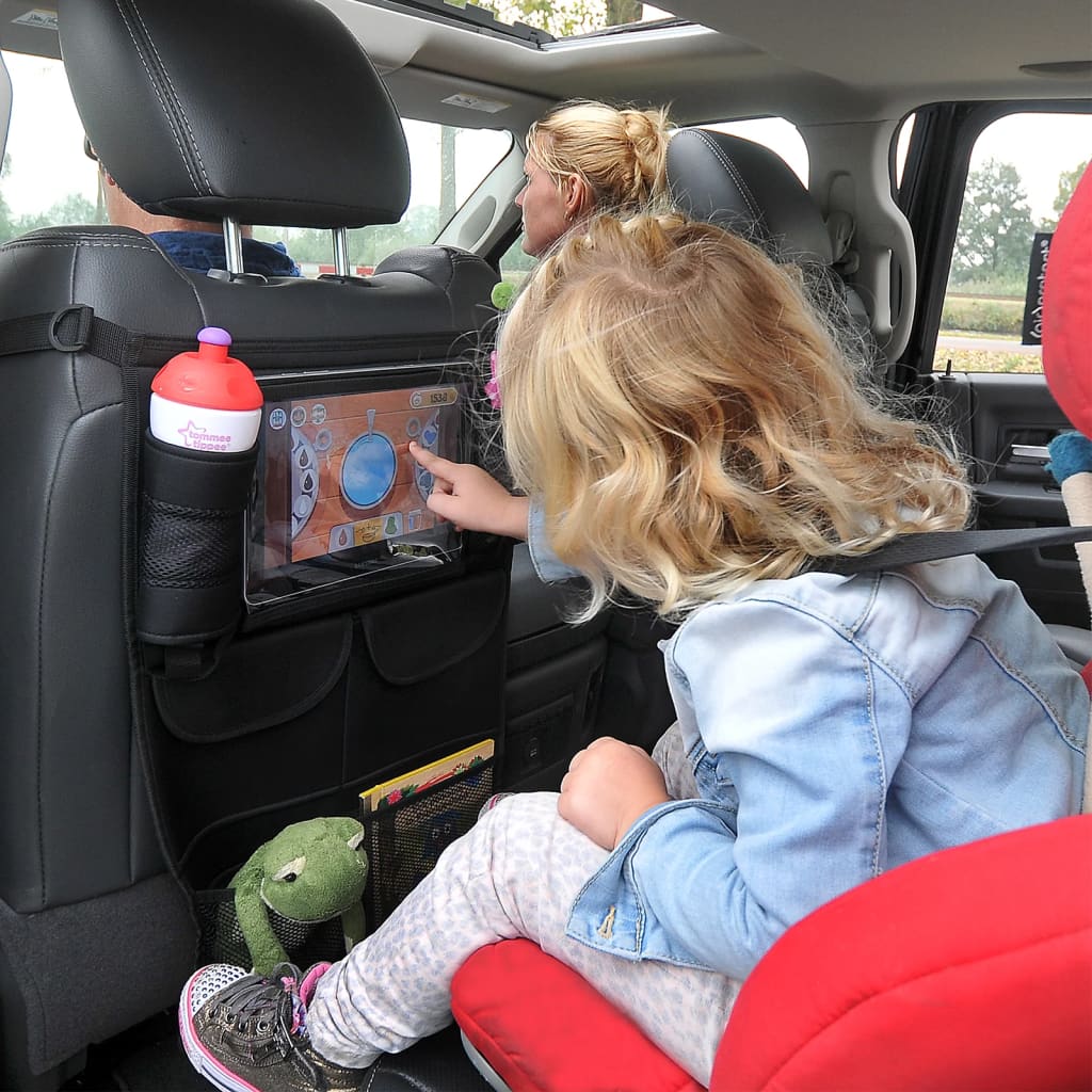 A3 Baby & Kids Car Organizer with Tablet Holder Black | vidaXL.co.uk