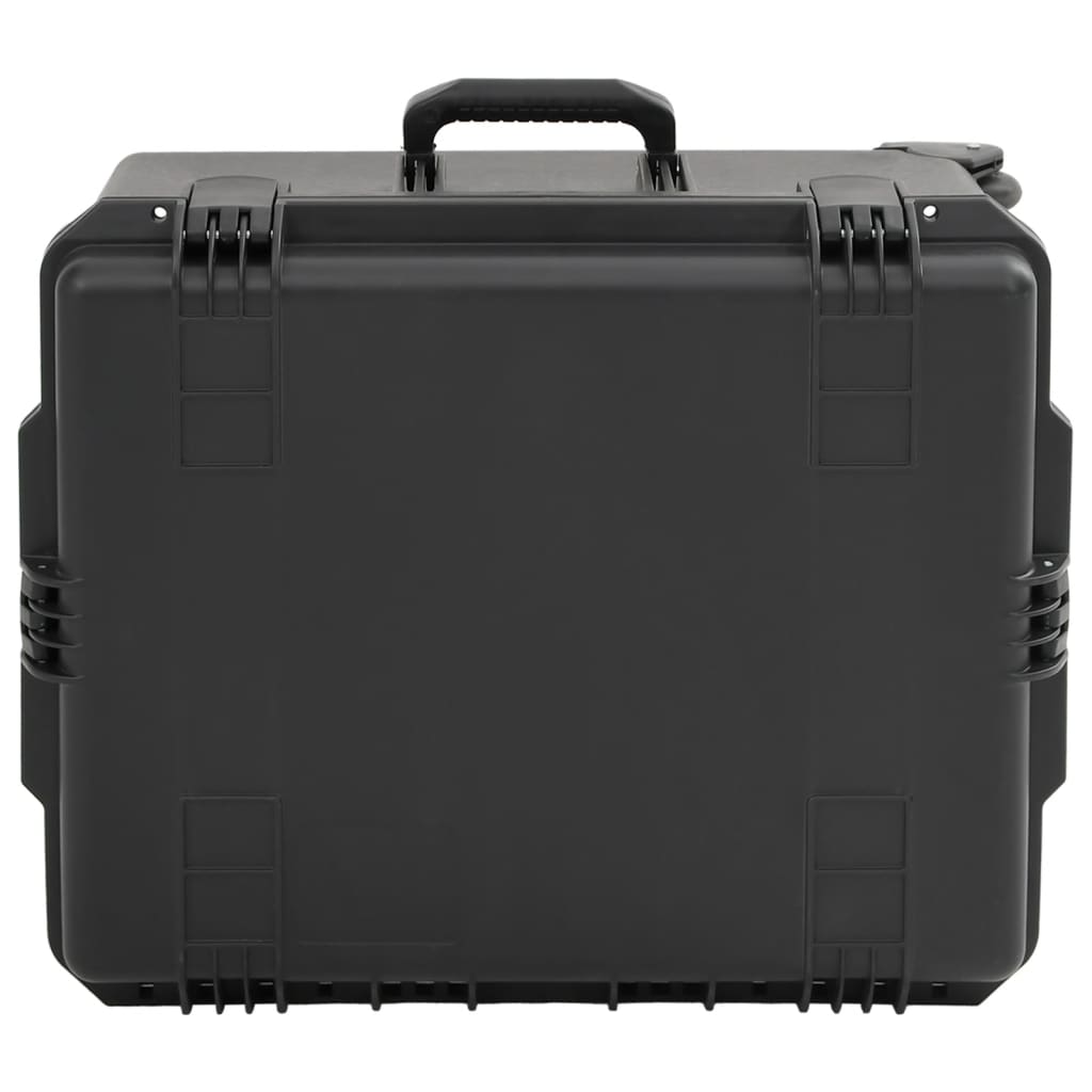 vidaXL Portable Flight Case Black 62.5x49.5x37 cm PP | vidaXL.co.uk