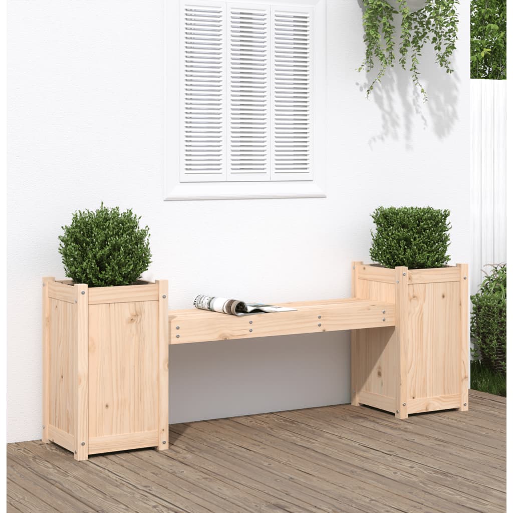 vidaXL Planter Bench 180x36x63 cm Solid Wood Pine | vidaXL.co.uk