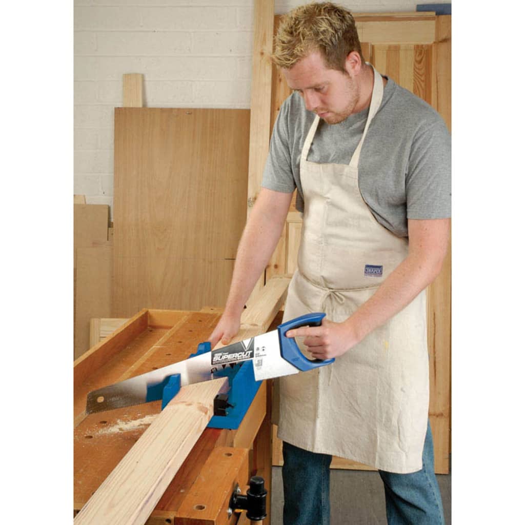Draper Tools Expert Mitre Box with Clamping Facility Blue 09789 ...