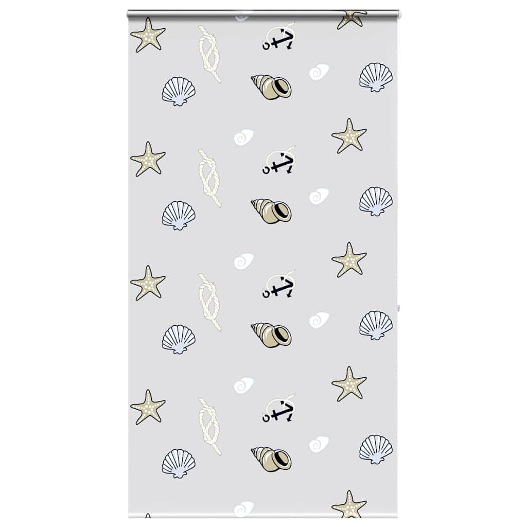 vidaXL Shower Roller Blind with Cassette 130x240 cm Fabric Width 126 cm ...