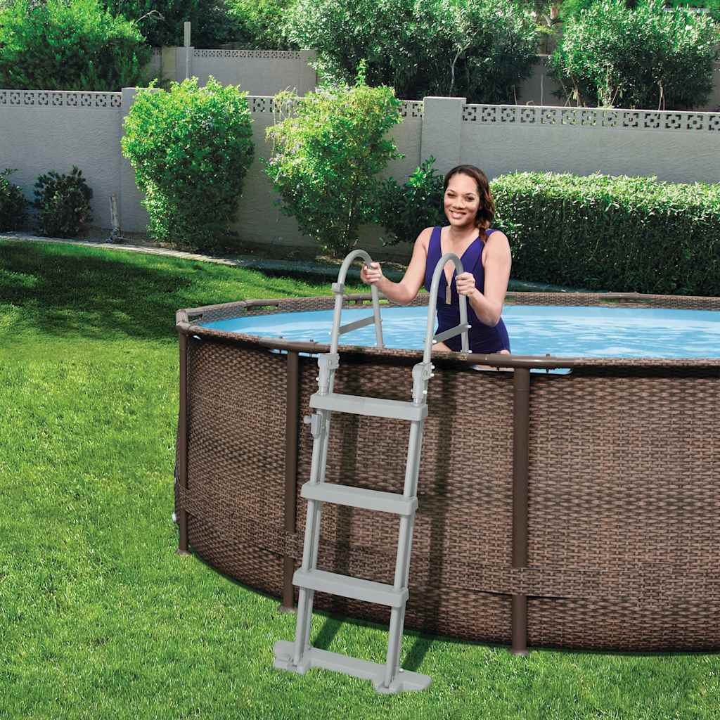 Bestway 4-Step Pool Safety Ladder Flowclear 122 cm 58331 | vidaXL.co.uk
