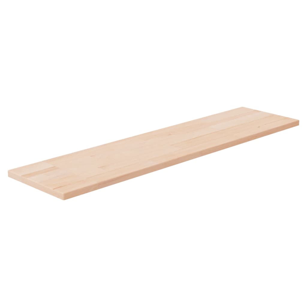 vidaXL Shelf Board 80x20x1.5 cm Untreated Solid Wood Oak | vidaXL.co.uk