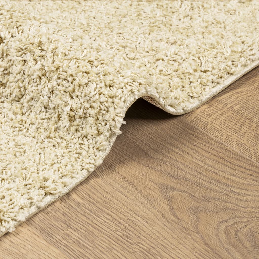 vidaXL Shaggy Rug PAMPLONA High Pile Modern Gold 200x200 cm | vidaXL.co.uk