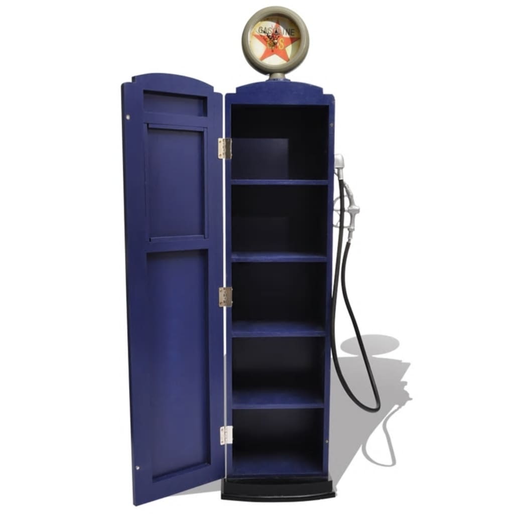 CD / DVD cabinet gas station blue | vidaXL.co.uk
