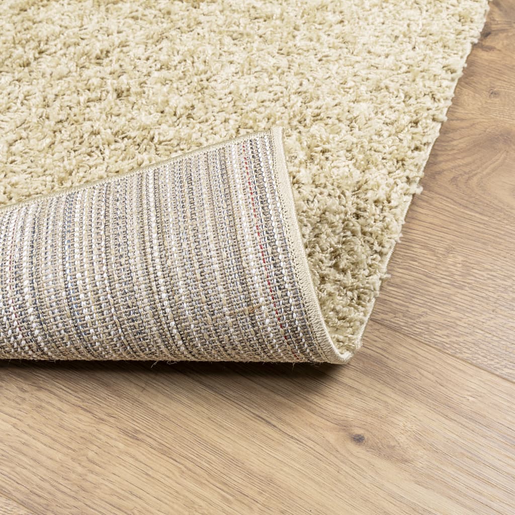 vidaXL Shaggy Rug PAMPLONA High Pile Modern Gold 200x200 cm | vidaXL.co.uk