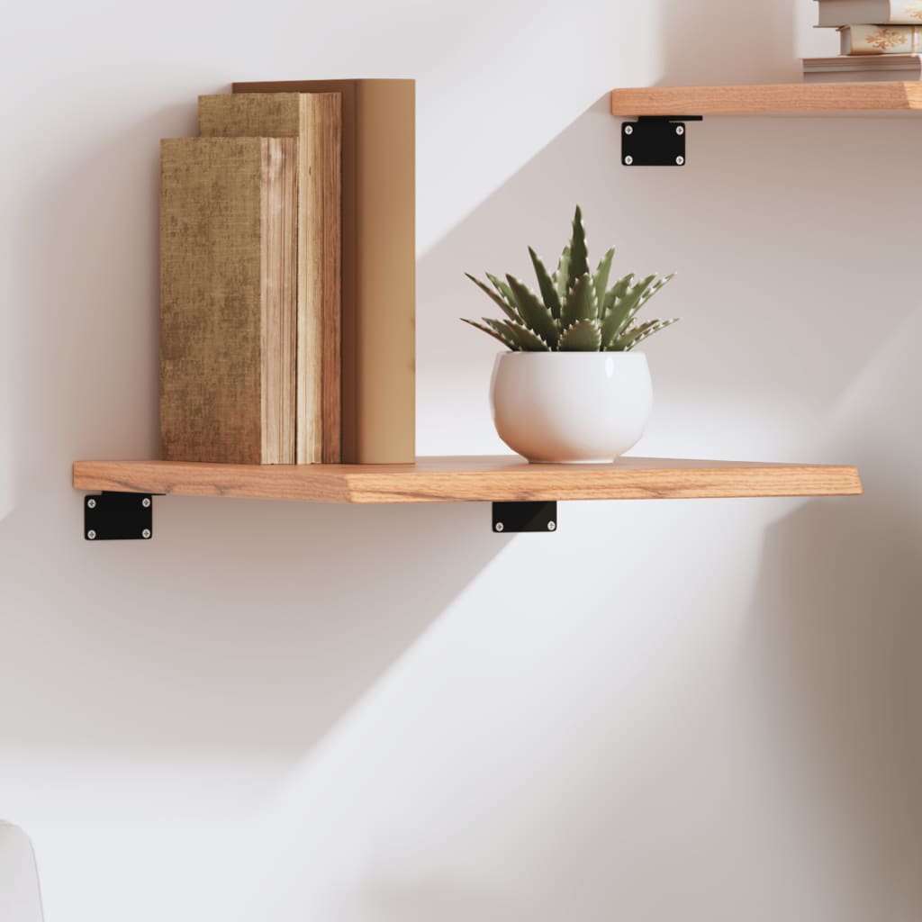 vidaXL Wall Shelf Light Brown 40x40x2 cm Treated Solid Wood Oak ...