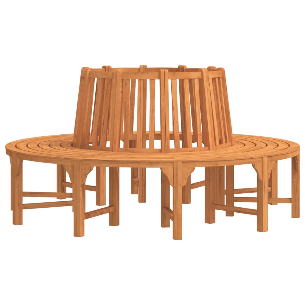 vidaXL Round Tree Bench Ø208 cm Solid Wood Eucalyptus | vidaXL.co.uk